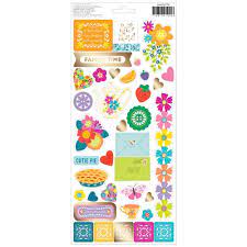Paige Evans Splendid Stickers 6"X12" Sheet 75/Pkg-Accents & Phrases ...