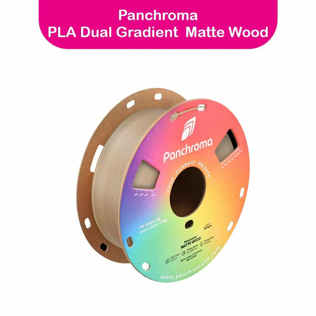 Polymaker - Panchroma PLA Dual-Gradient - Matte Wood - 1.75mm - 1kg ...