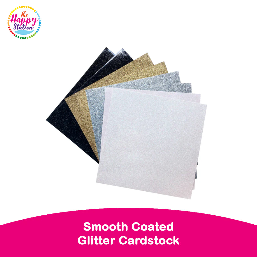 The Happy Station Smooth Coated Glitter Cardstock | The Happy Station ...