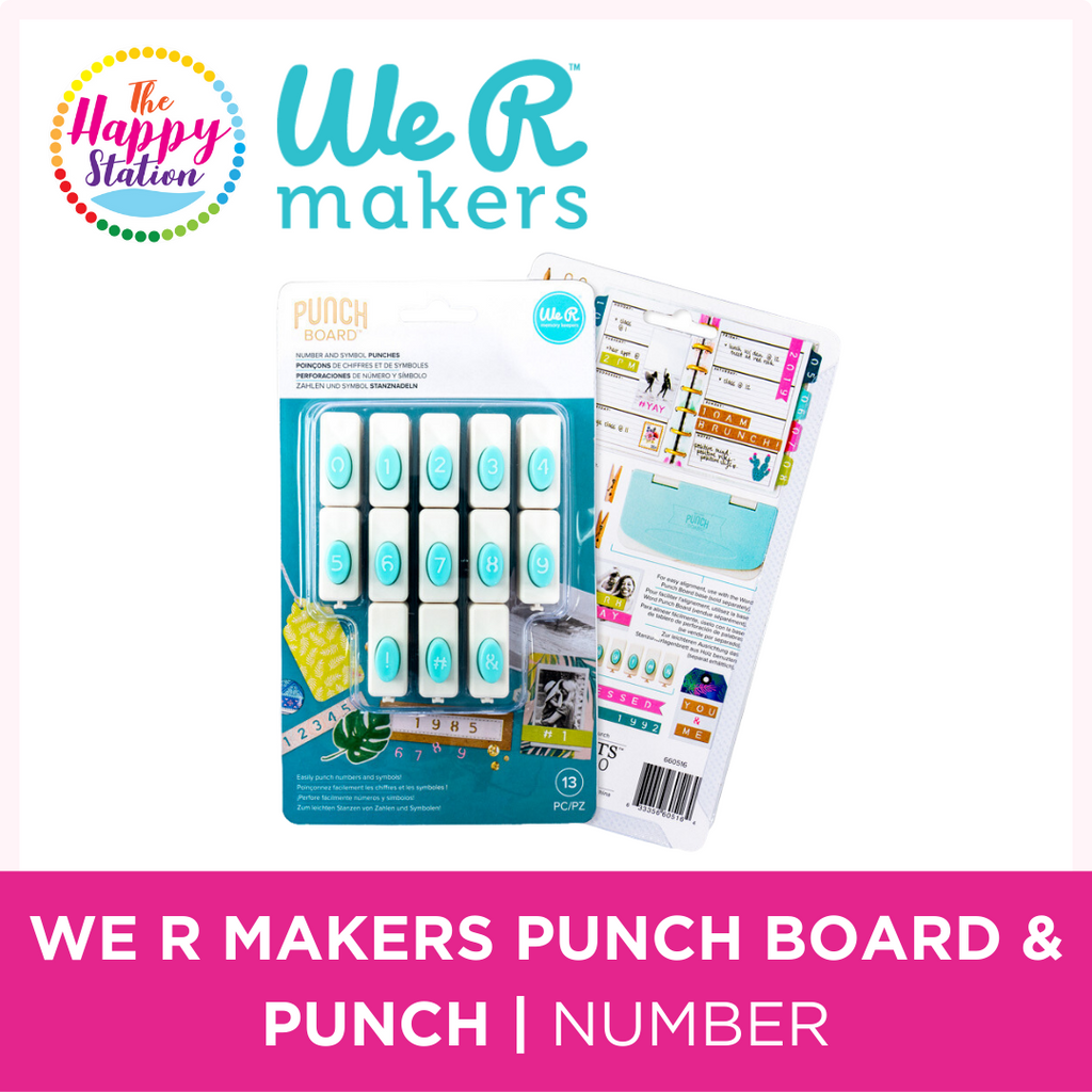 We R Makers Punch Board & Punch - Number (13 Piece) | The Happy Station ...