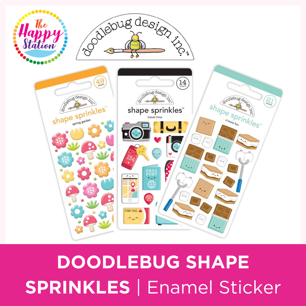 Doodlebug Adhesive Enamel Sticker, Shape Sprinkles | The Happy Station ...