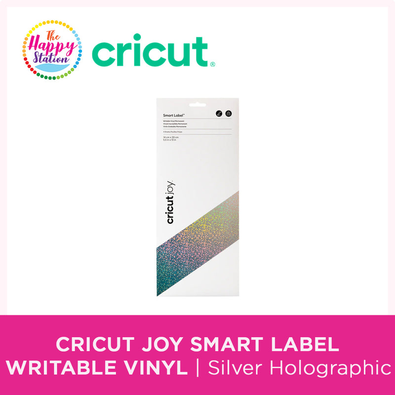 Cricut Joy™ Smart Label™ Writable Vinyl – Permanent, Silver Holographi ...