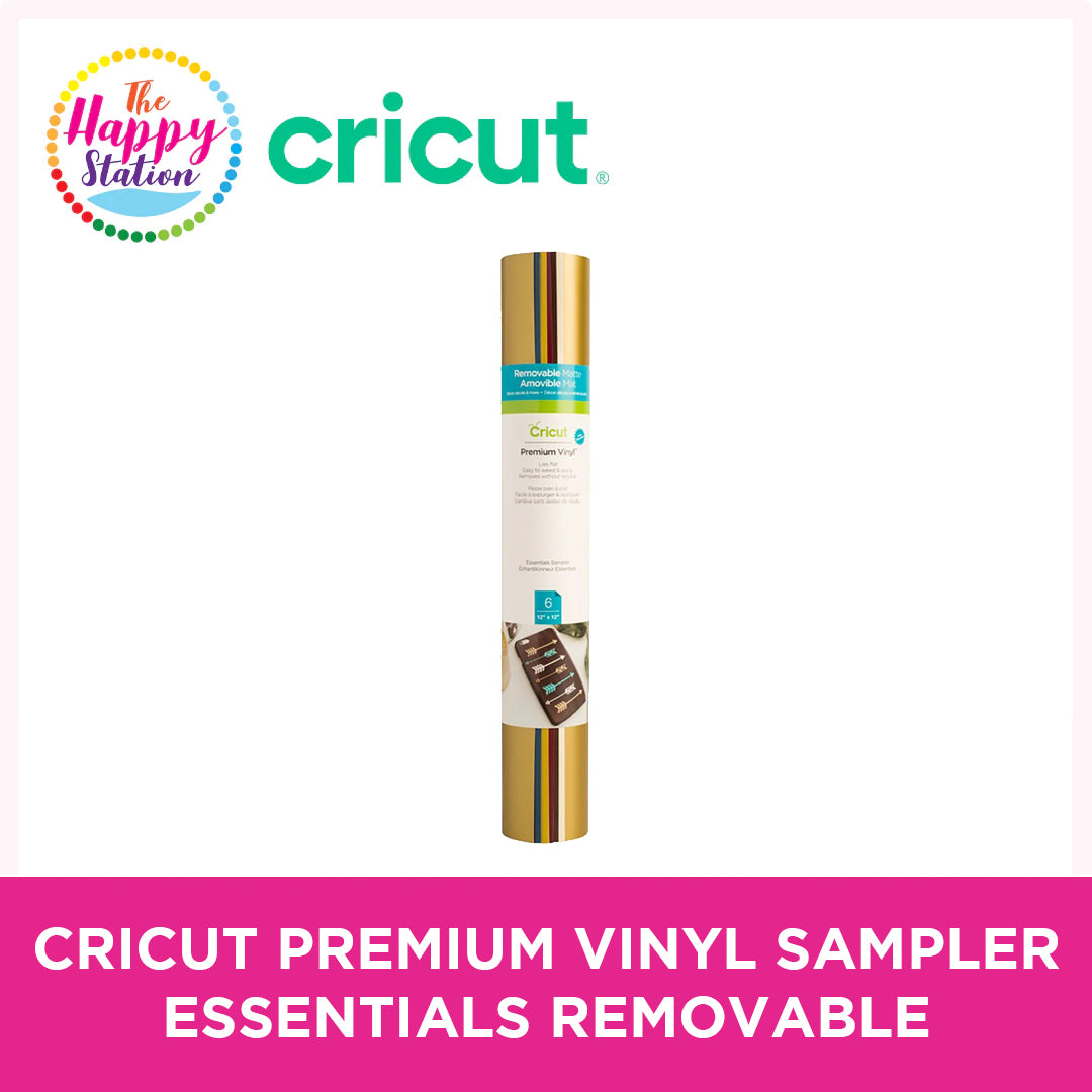 Cricut Premium Vinyl™ Sampler, Essentials - Removable | The Happy ...