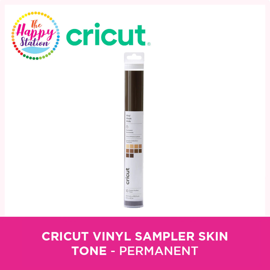 Cricut Vinyl Sampler, Skin Tone – Permanent (10 ct) | The Happy Station ...