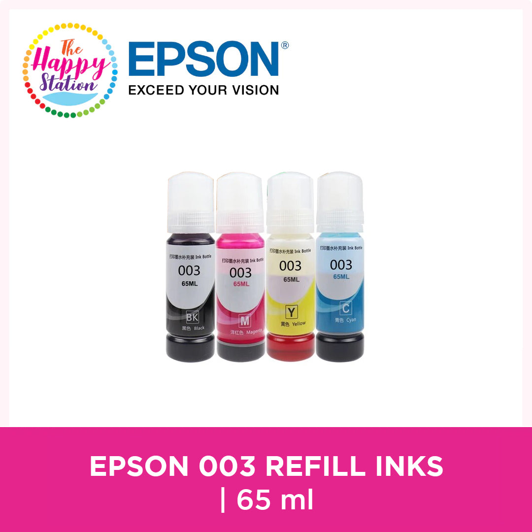 Epson 003 Refill Inks, 65ml | The Happy Station | Philippines