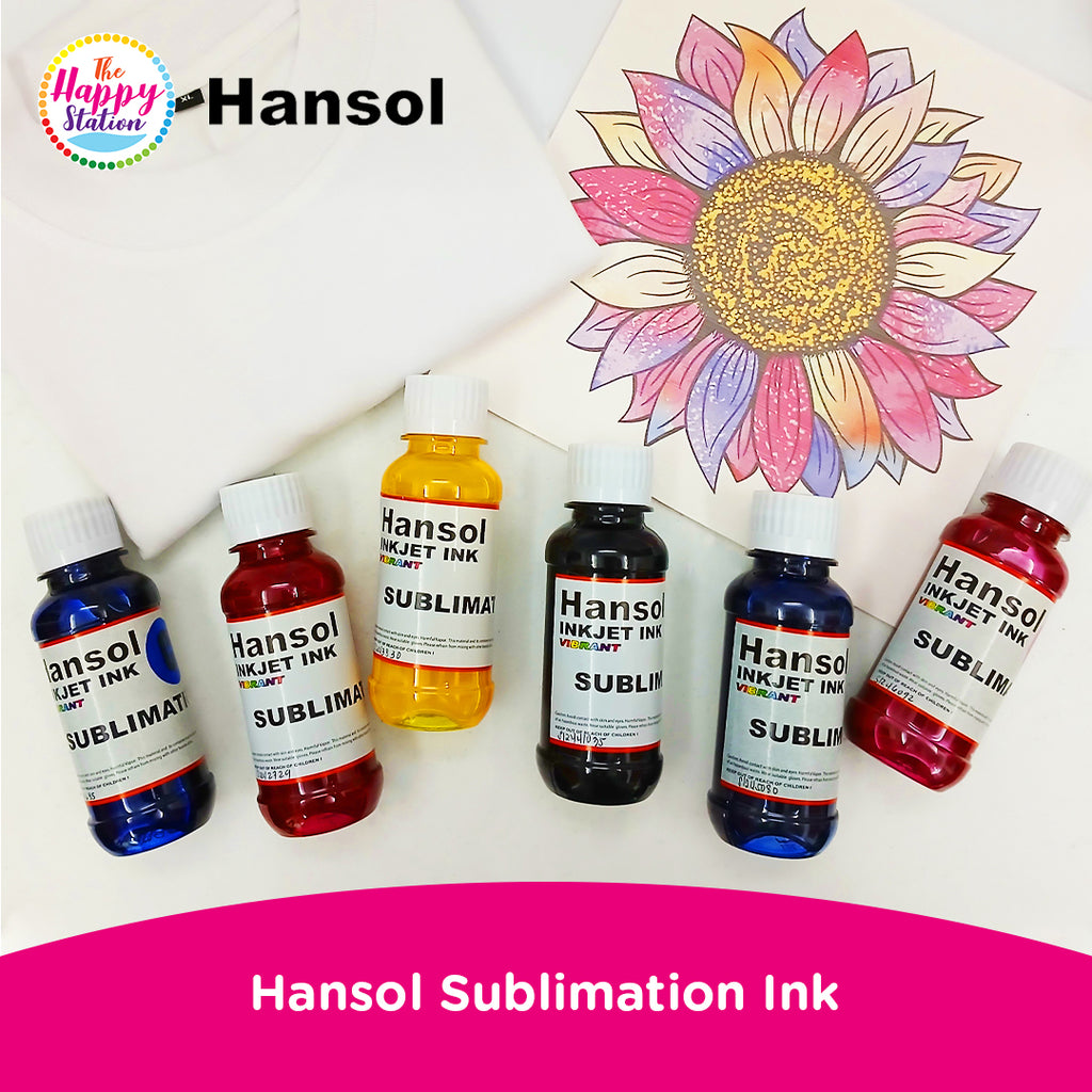 HANSOL Sublimation Ink, 100ml & 1L | The Happy Station | Philippines