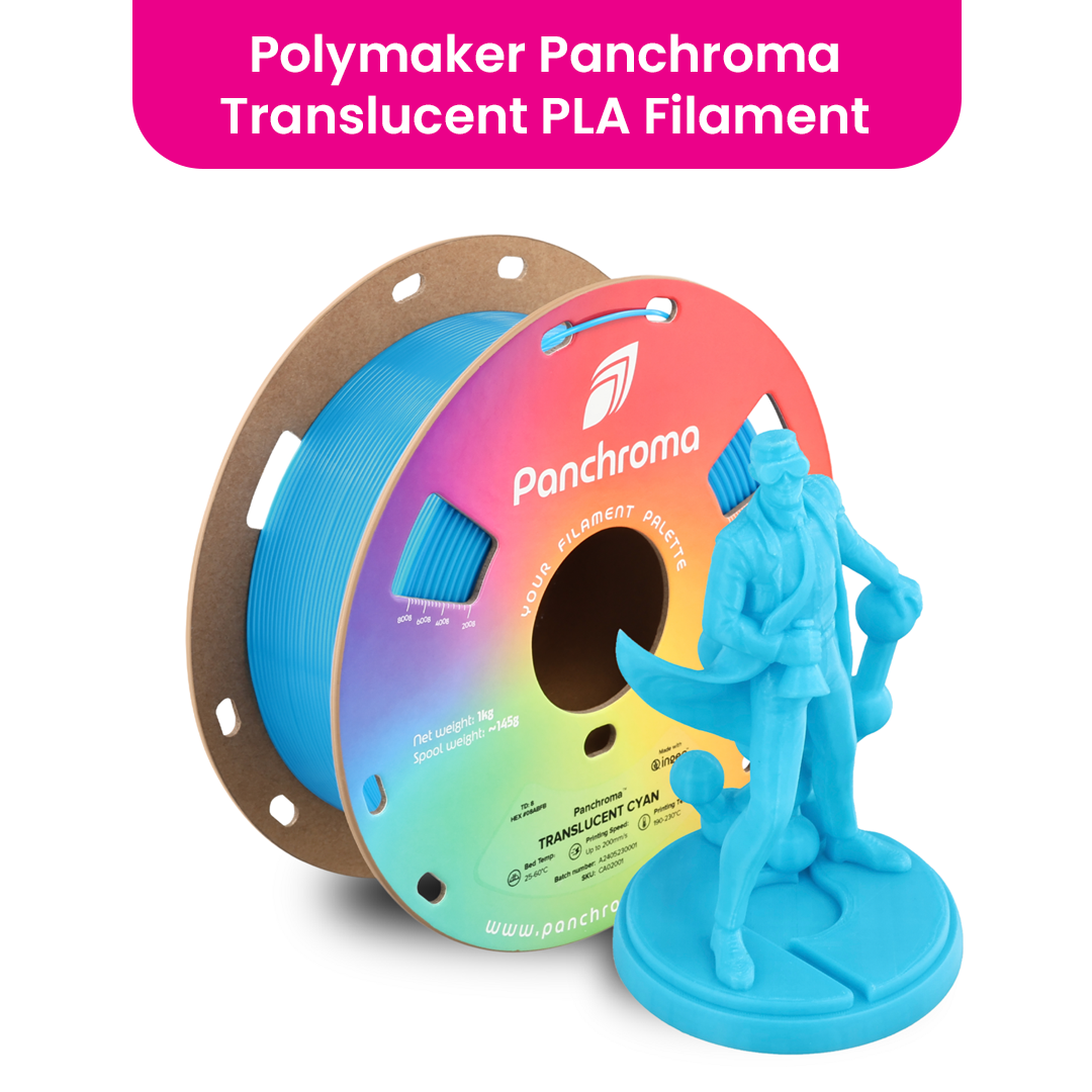 Polymaker Panchroma Translucent PLA Filament 1.75mm 1kg – The Happy Station