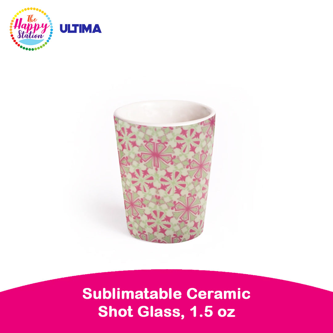 ULTIMA | Sublimatable Ceramic Shot Glass, 1.5 oz – The Happy Station