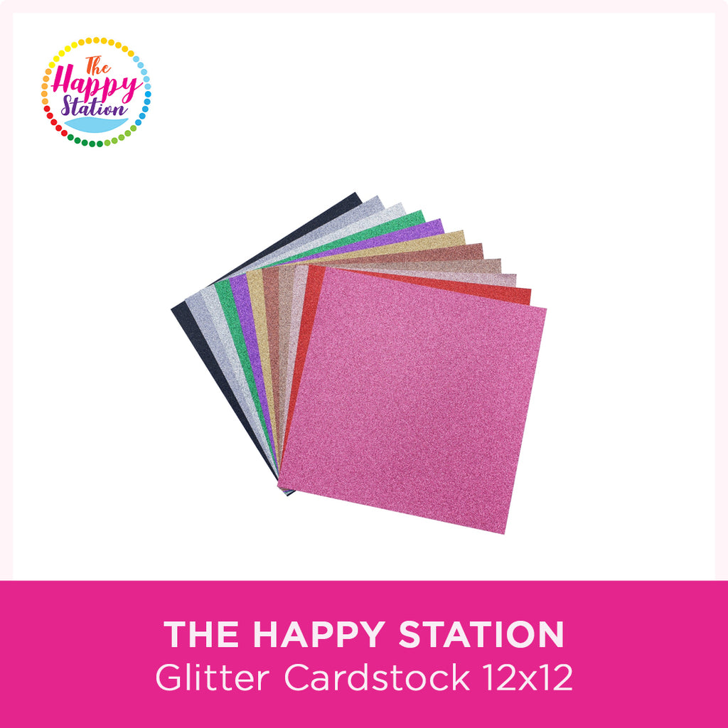 The Happy Station 12x12 Glitter Cardstock | The Happy Station | Philippines