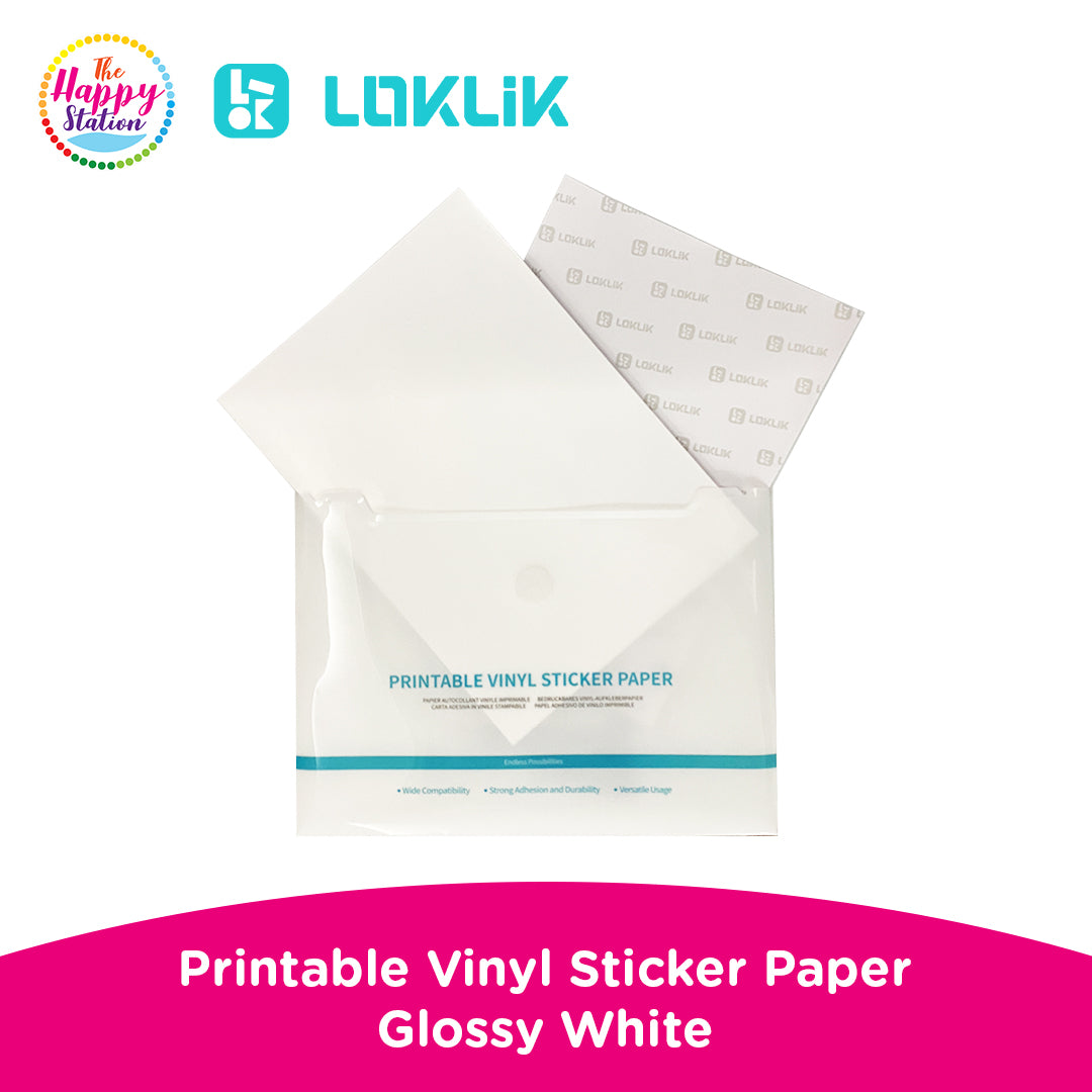 LOKLiK | Printable Vinyl Sticker Paper A4 - 15 sheets | The Happy ...
