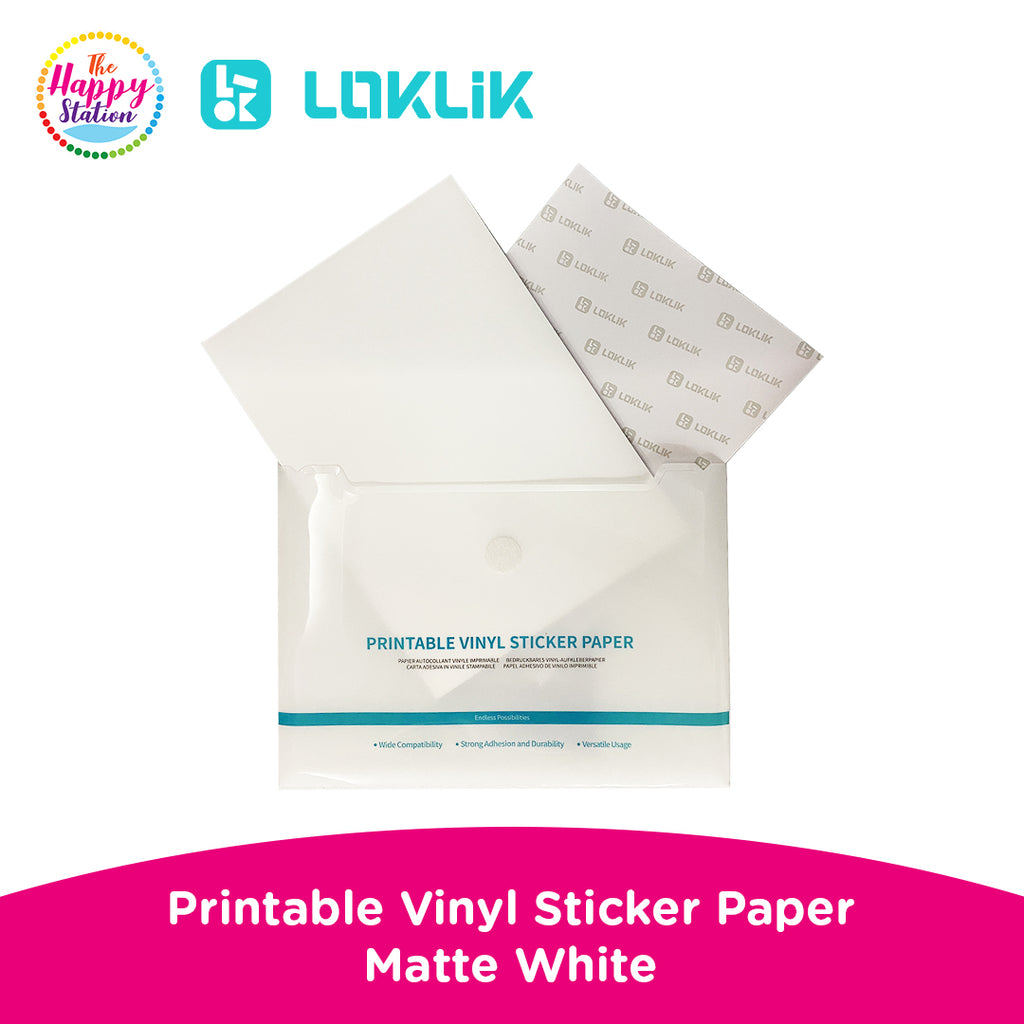 LOKLiK | Printable Vinyl Sticker Paper A4 - 15 sheets | The Happy ...