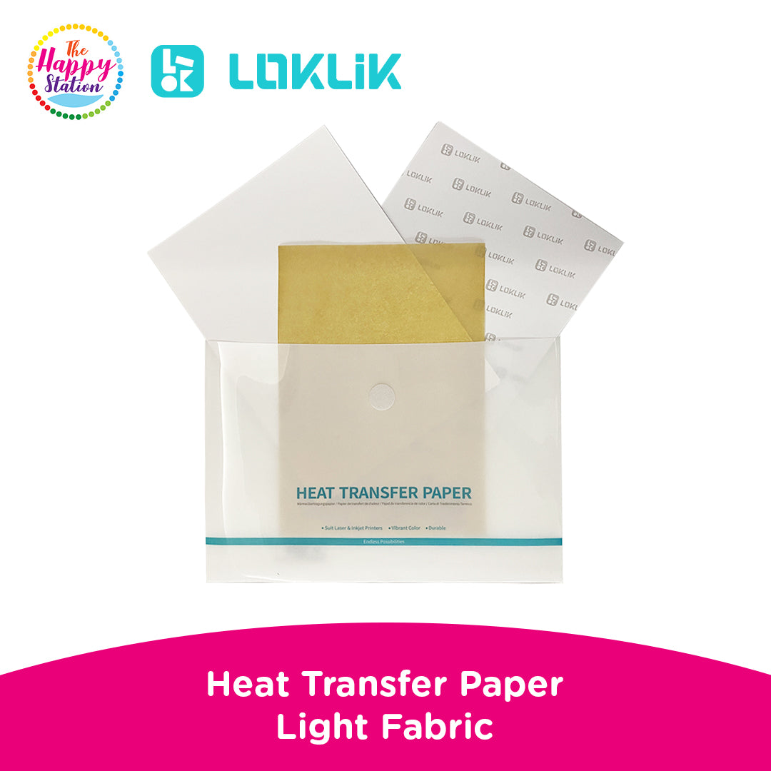LOKLiK | Heat Transfer Paper Sheet for Dark and Light Fabric - 8 sheets ...