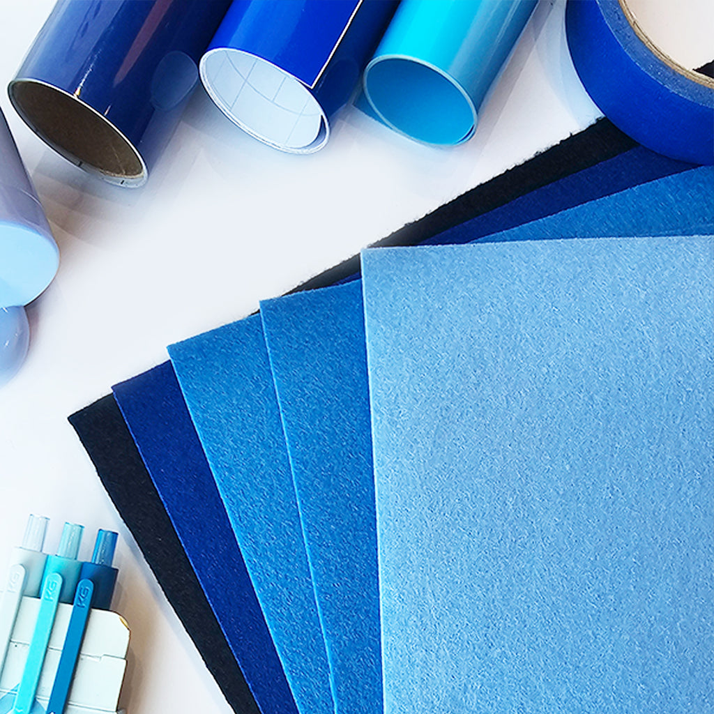 Nonwoven Stiff Felt Fabric 12"x12" Bundle of 5PCS – The Happy Station