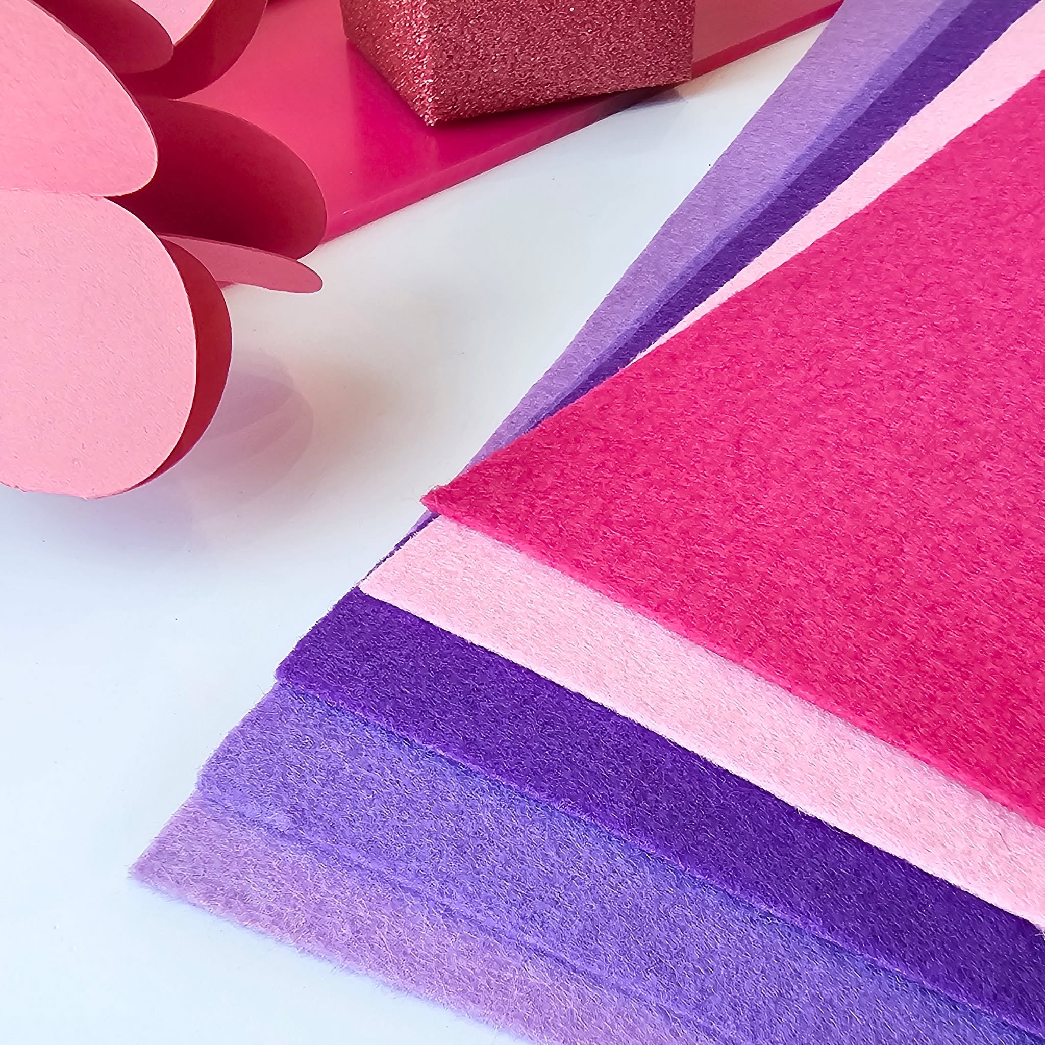 Nonwoven Stiff Felt Fabric 12"x12" Bundle of 5PCS – The Happy Station