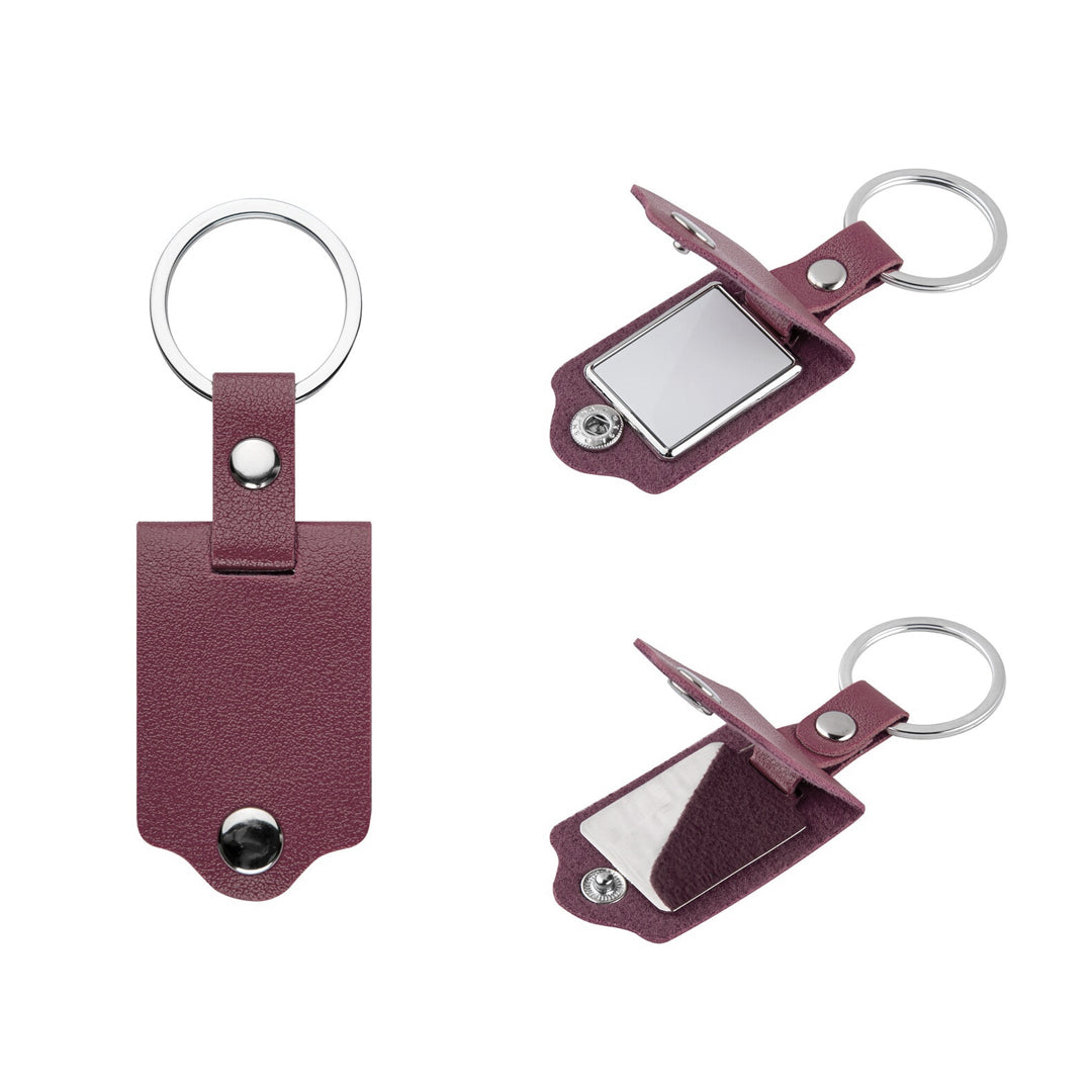 Sublimation Blank Keychain with Engraved Leather Cover – The Happy Station