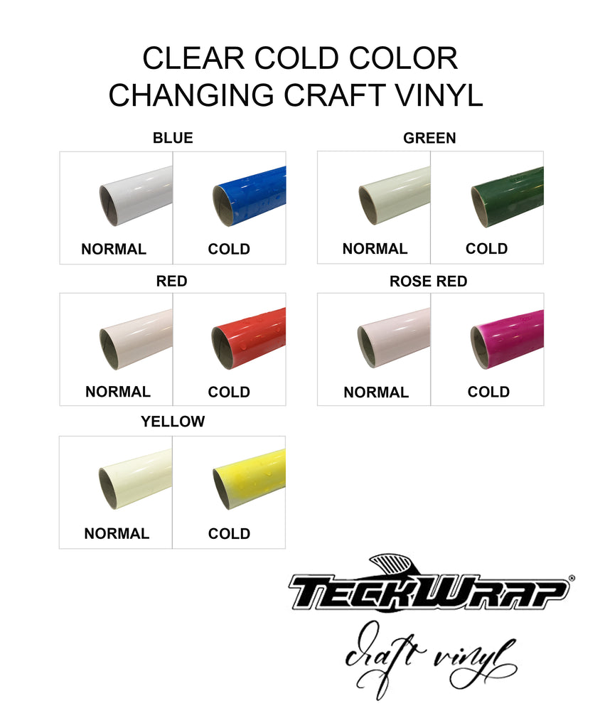 TECKWRAP | Cold Color Changing Craft Vinyl Sticker, adhesive vinyl sti ...