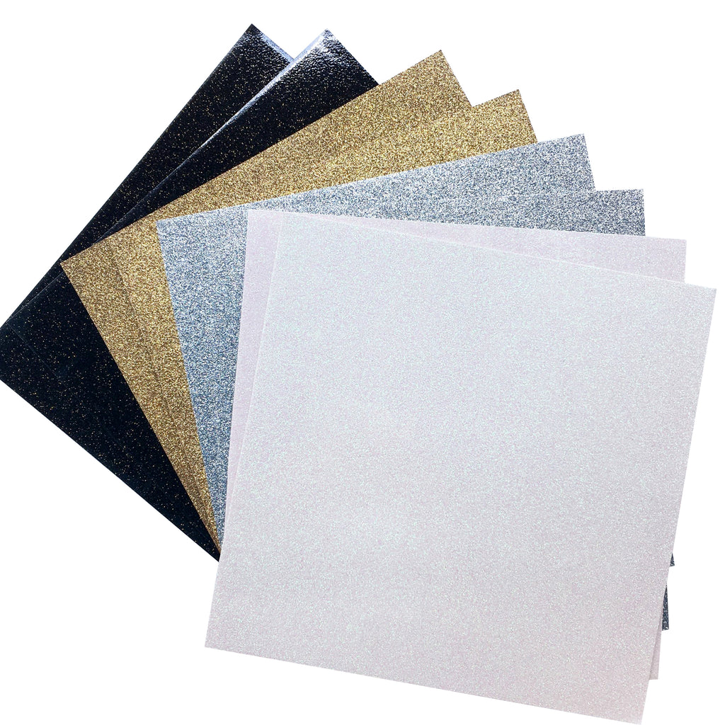 The Happy Station Smooth Coated Glitter Cardstock